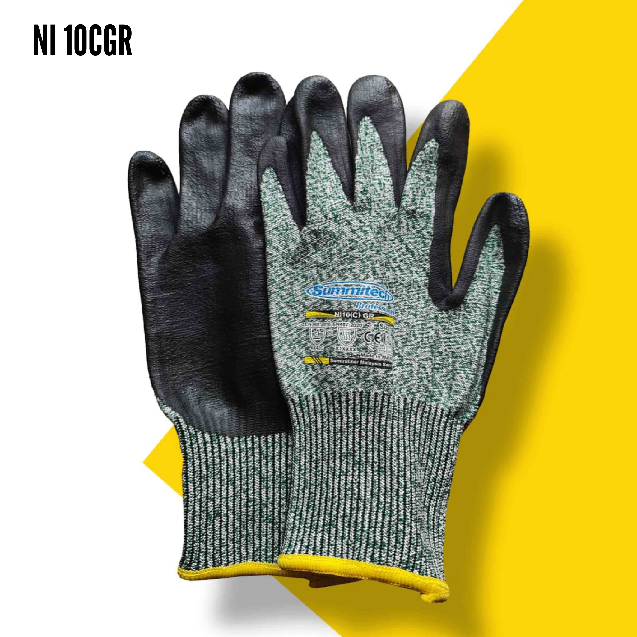 Cut resistance gloves Summitech NI10CGR | Karta Mulya Safety